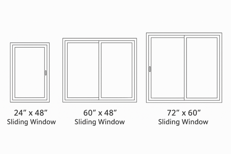 Standard Sliding Window Sizes – Complete Guide for Homeowners & Builders